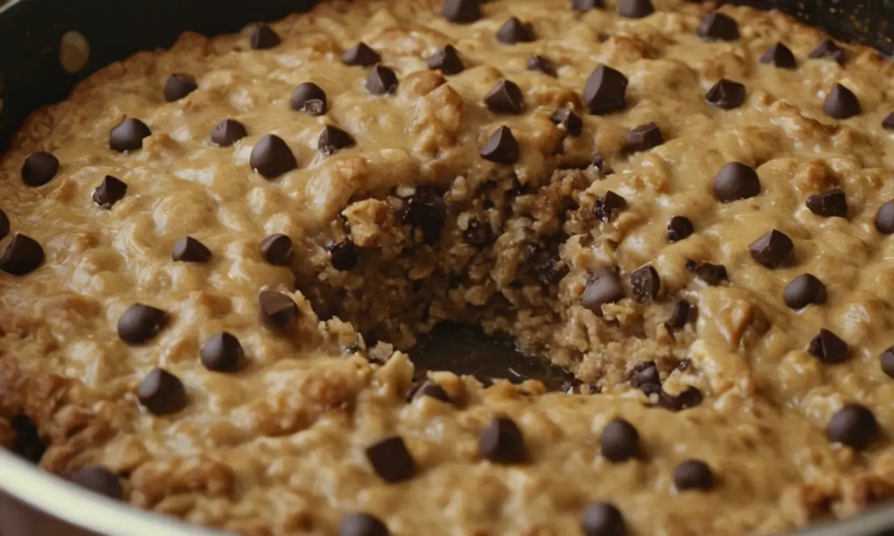 Receta irresistible: Avena al horno con chispas de chocolate 🍫
